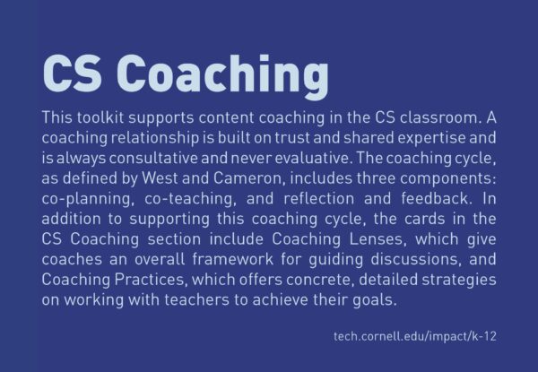Cornell Tech - CS Coaching Toolkit